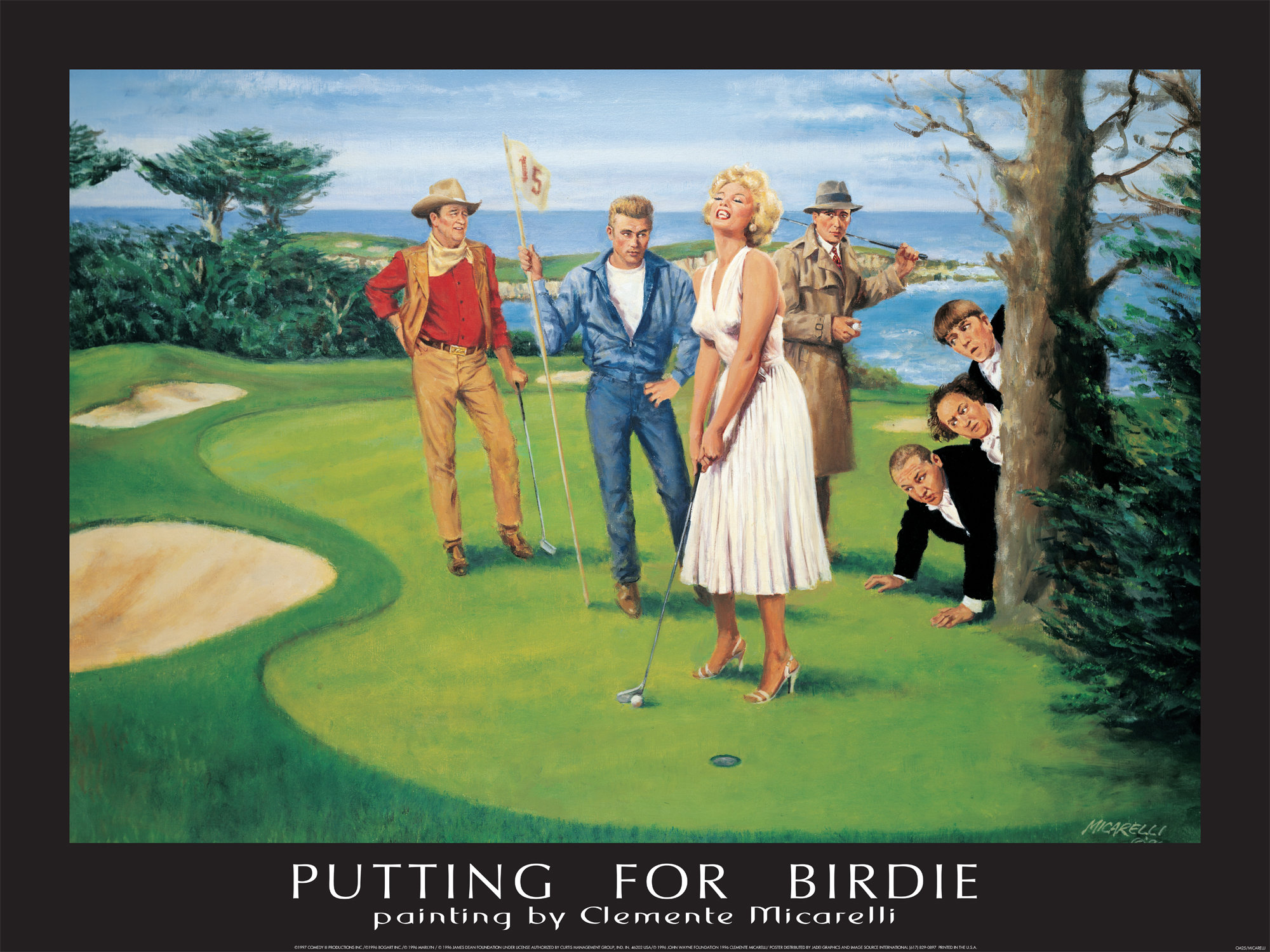House of Hampton Putting for Birdie by Clemente Micarelli - Unframed Graphic Art Print on Paper ...